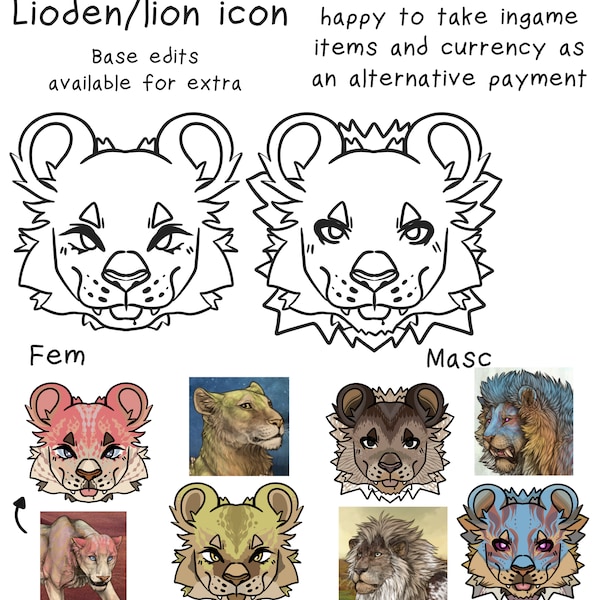 Lion Fursona Base - Etsy