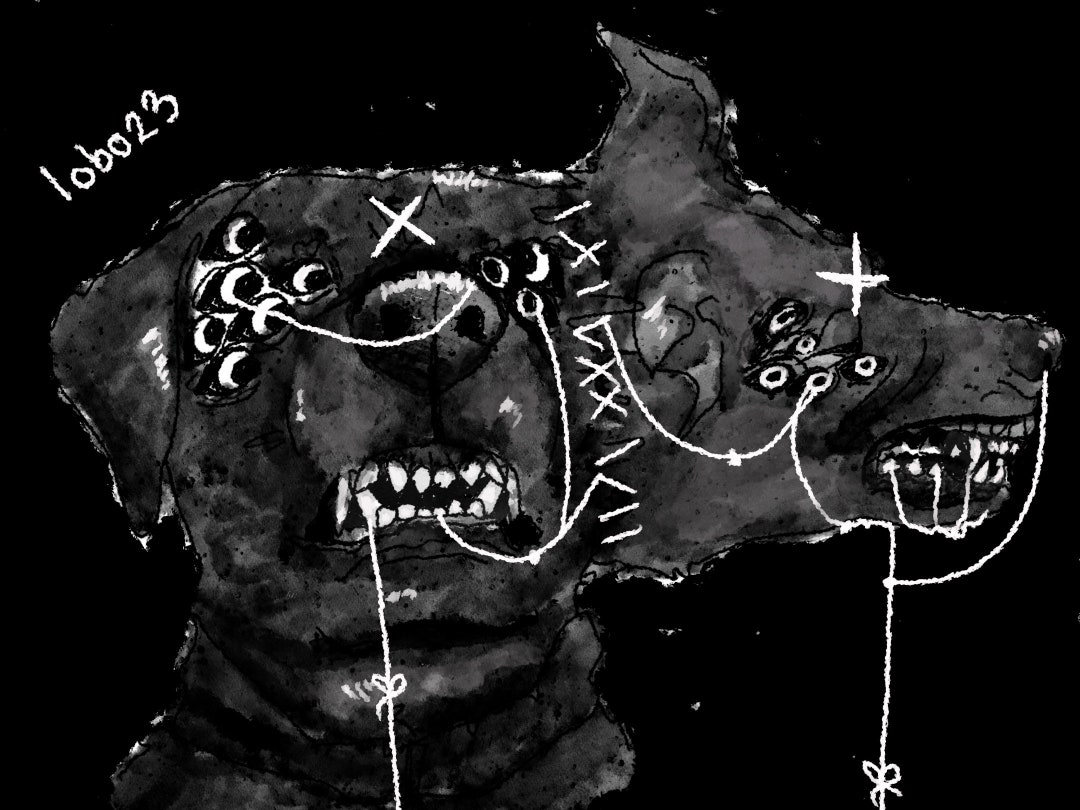 Creepy Fursona Black and White Furry Headshots - Etsy