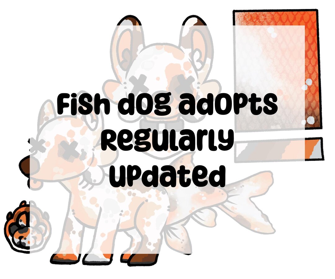 Furry Fish Dog Adopt Premades and Custom Art by Me Adopts Original ...