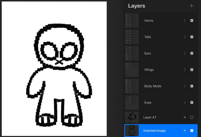 Pixel art sprite cuerpo completo YCH furry fursona base relleno - Etsy ...