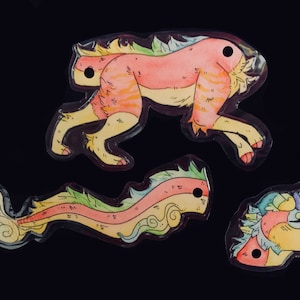 CUSTOM Paper Puppet Fursona Furry Laminated Digital Design With Split ...