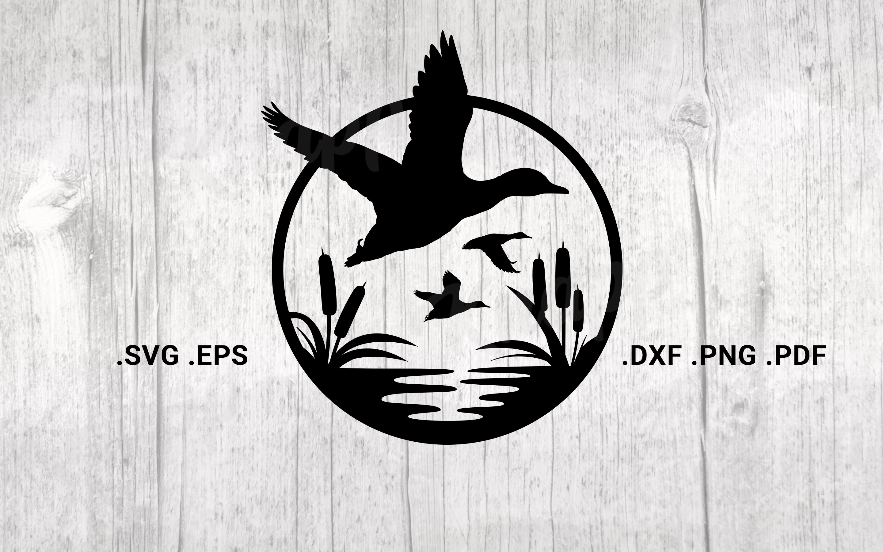 Mallard Ducks Graphic Vector Art File .eps .dxf .pdf .png .svg Ready to ...