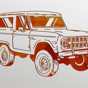 Ford Bronco Graphic Vector Art .eps .dxf .pdf .png .svg Ready to Print ...