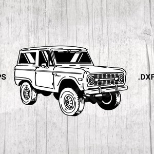 Ford Bronco Graphic Vector Art .eps .dxf .pdf .png .svg Ready to Print ...