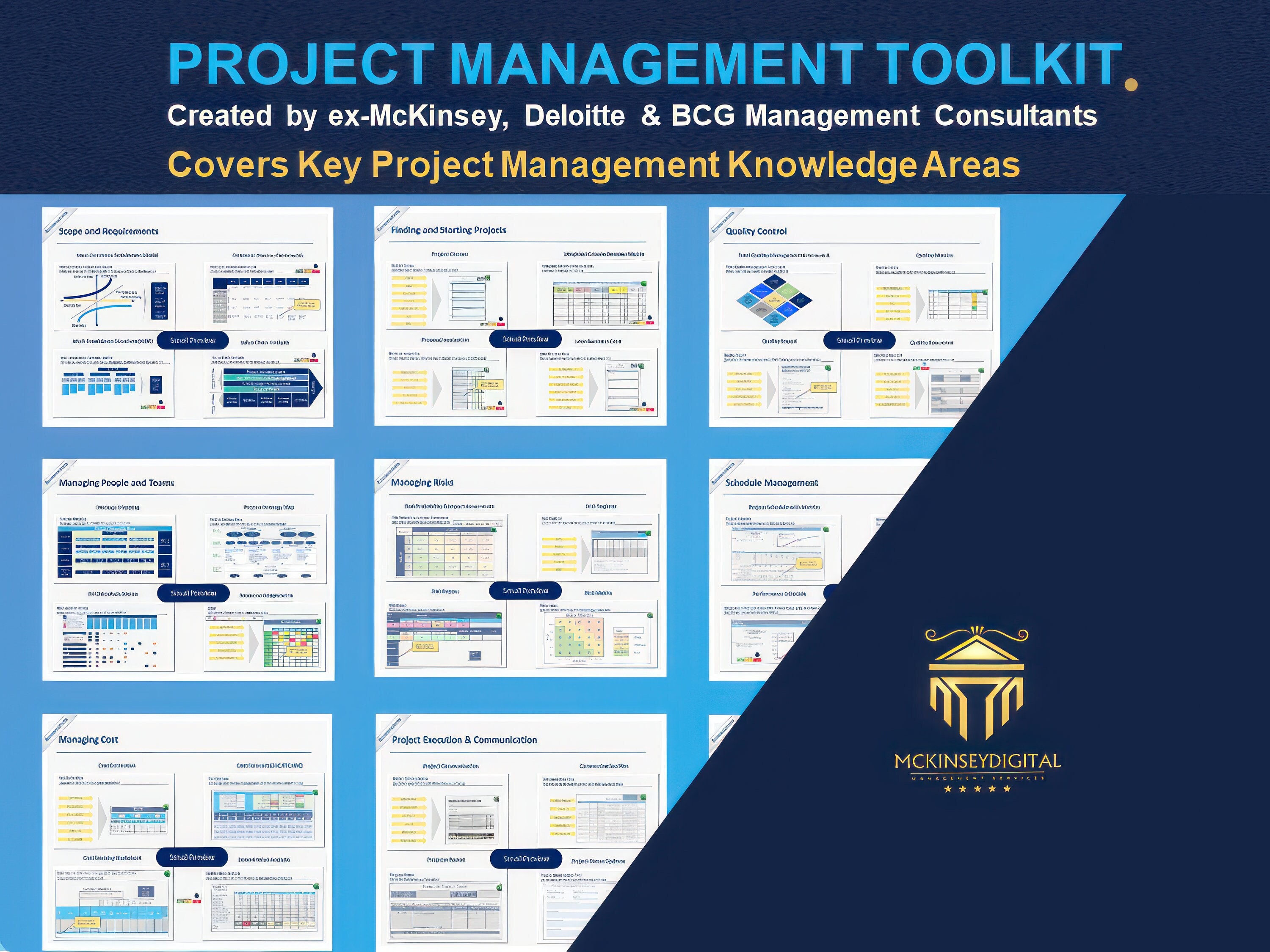 Project Management Excel Dashboard Template Task Planner Project ...