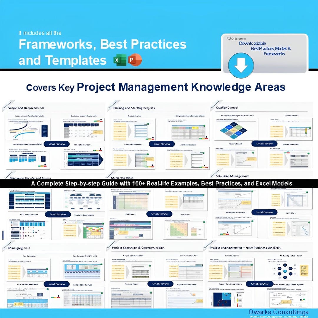 Project Dashboard Toolkit | Multi-project Tracker & Gantt Chart Tools ...