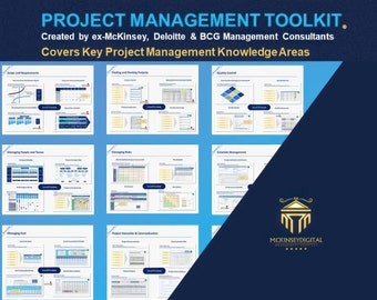 50 Project Management Templates in Excel and Powerpoint - Etsy