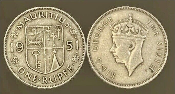 Mauritius 1 Rupee 1950-1951: A Rare and Valuable Coin From - Etsy