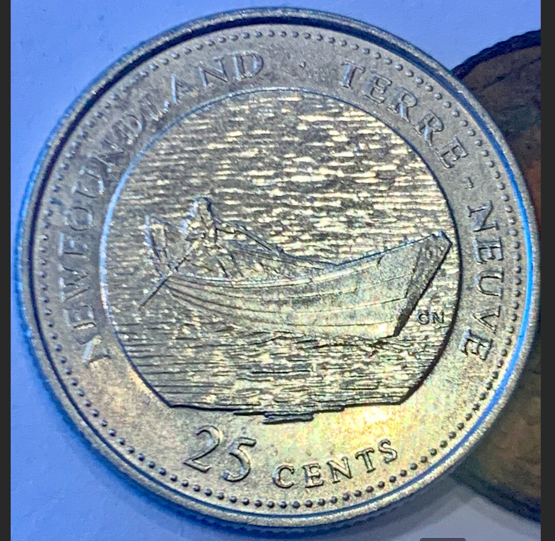 1992 Canadian 25-cent Commemorative Coin Newfoundland and - Etsy