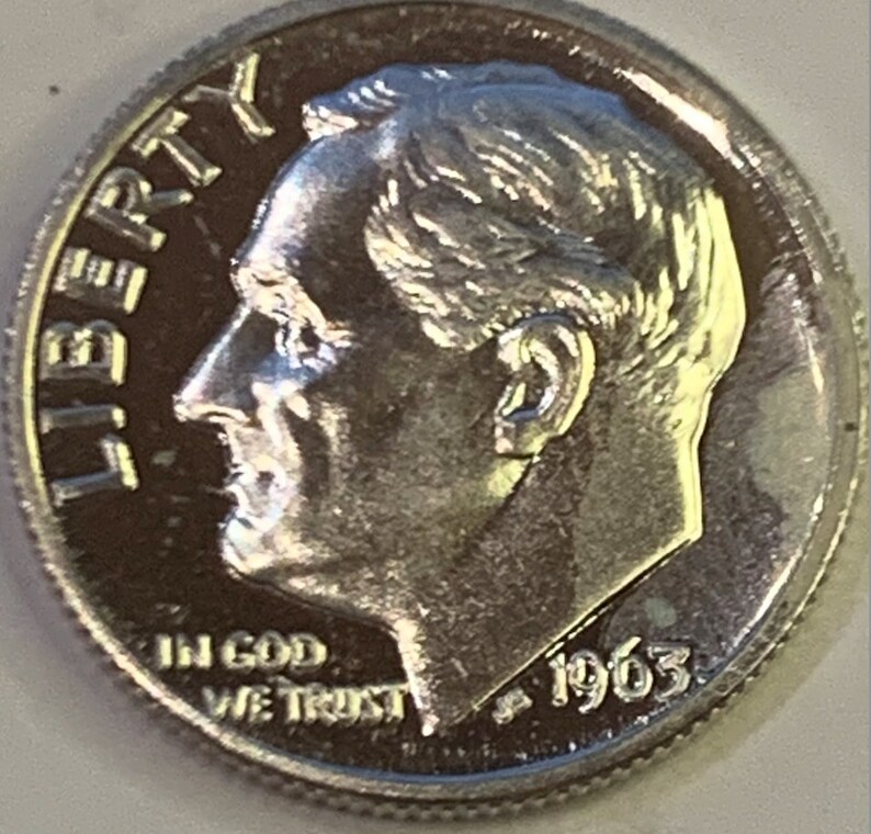 Shimmering Rarity: 1963 Roosevelt Dime A GEM Proof Masterpiece - Etsy