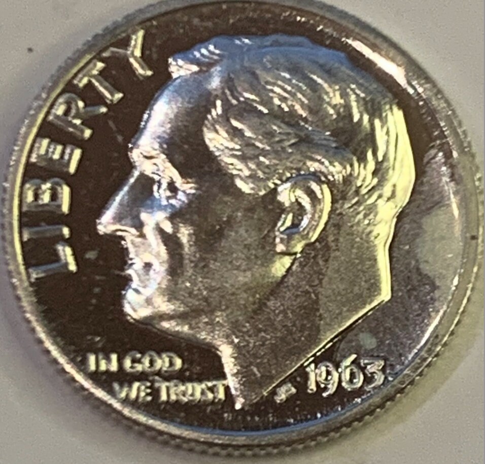 Shimmering Rarity: 1963 Roosevelt Dime A GEM Proof Masterpiece - Etsy