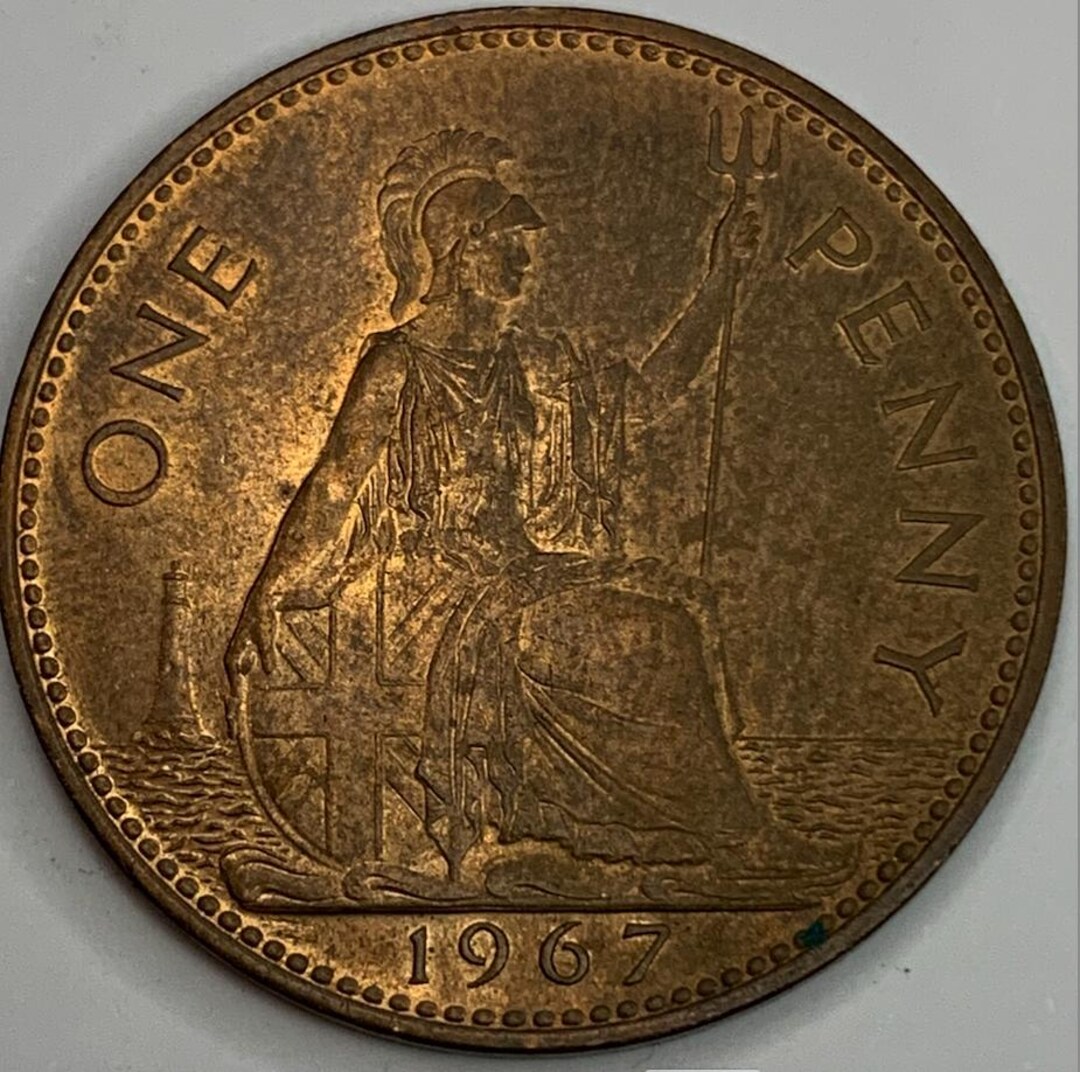 Vintage UK 1 Penny 1961-1970 Queen Elizabeth II Era, Collectible - Etsy
