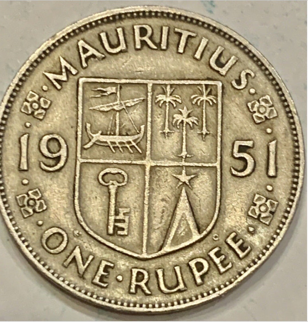 Mauritius 1 Rupee 1950-1951: A Rare and Valuable Coin From - Etsy