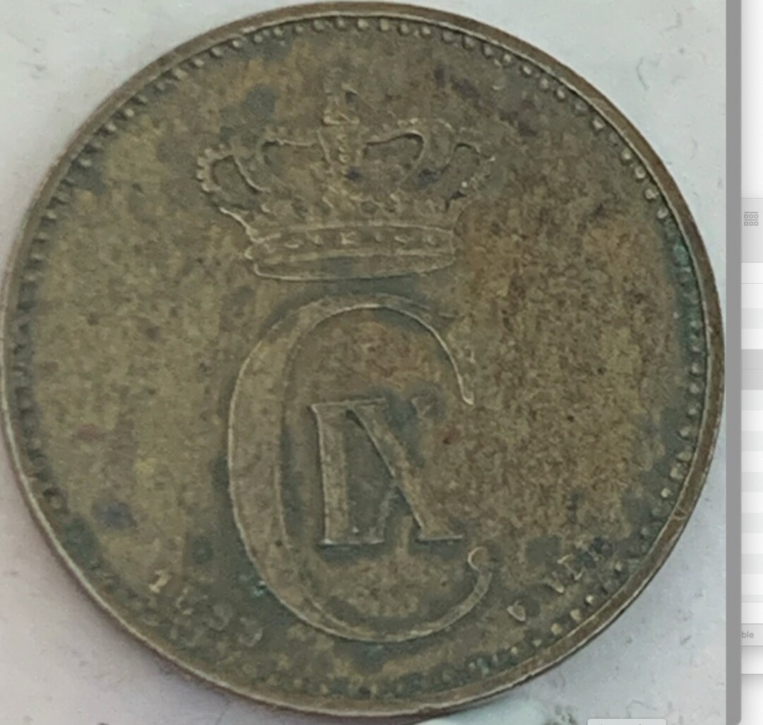 Historic Treasure: King Christian Ix's 1899 2 Öre Bronze Coin Limited ...