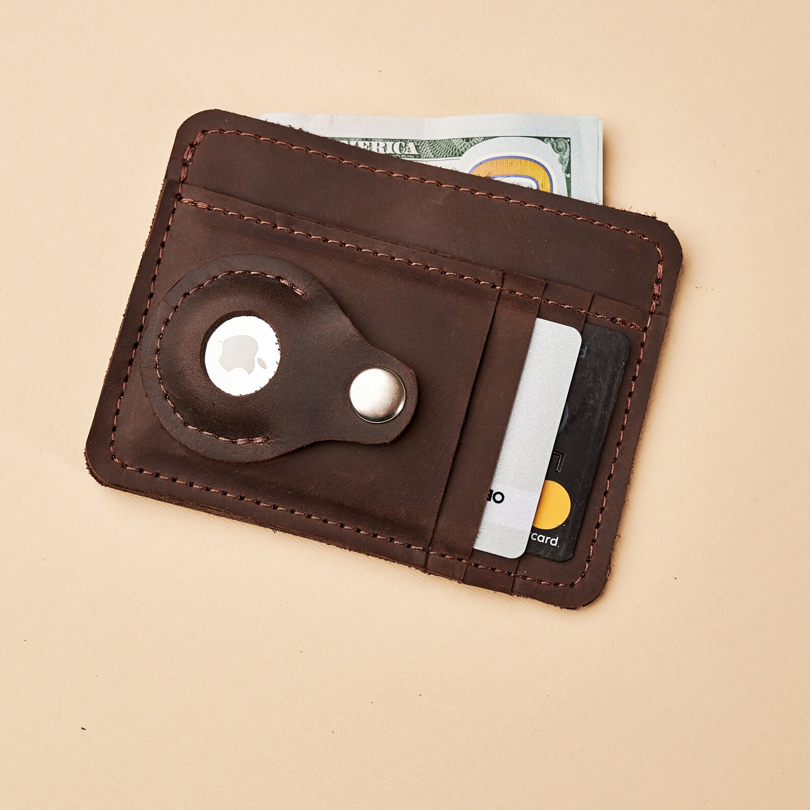 Minimalist AirTag Wallet,apple AirTag Wallet,leather Air Tag Wallet,air ...