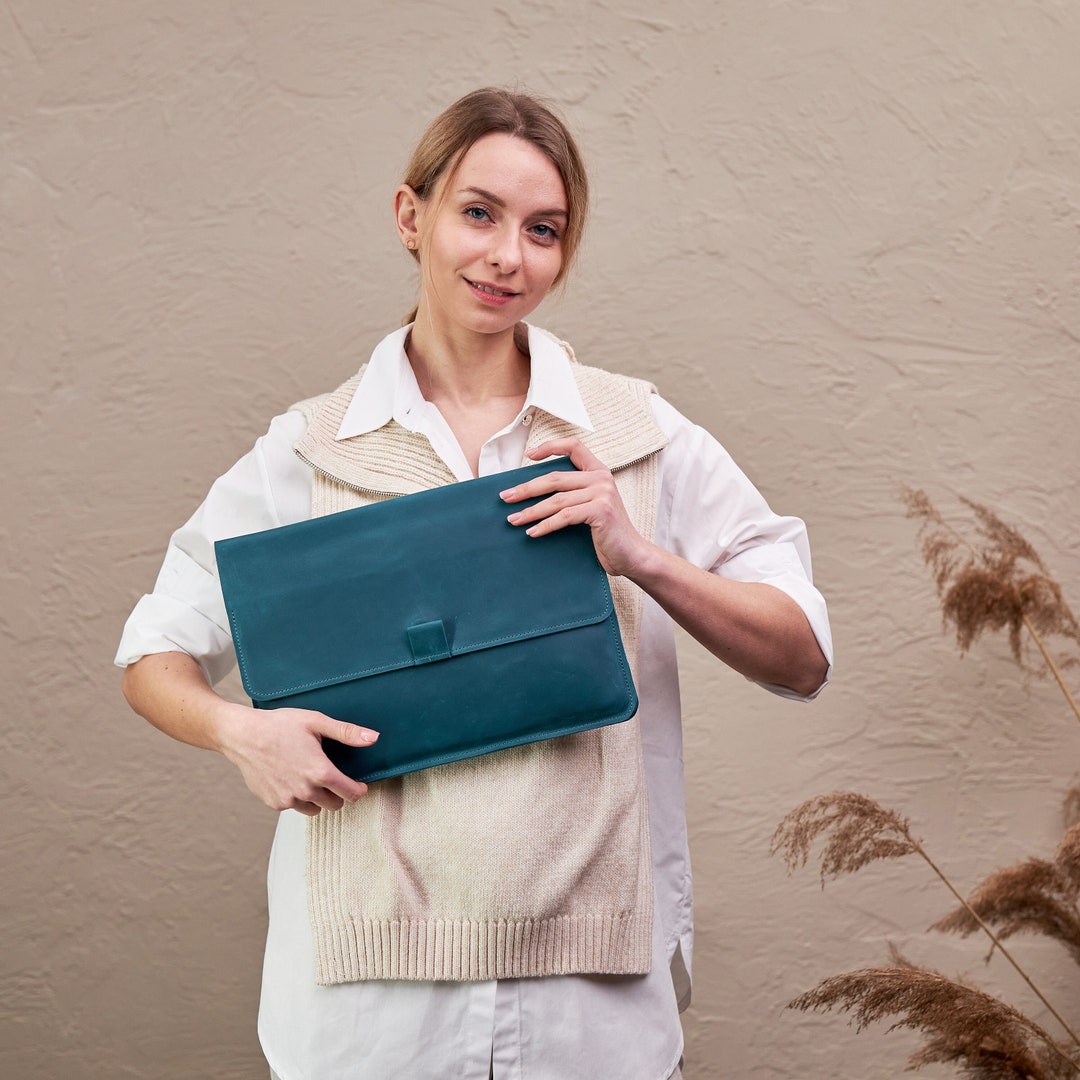 Custom Leather Laptop Case, Leather MacBook Air 15 Sleeve, Case for ...