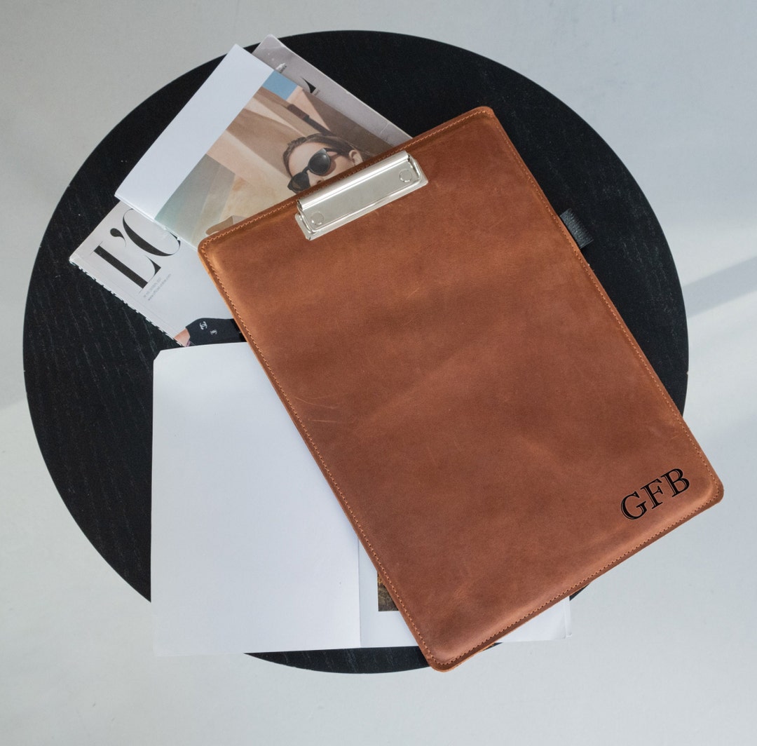 Personalized Leather Clipboard, Custom Name Clipboard, Monogrammed ...