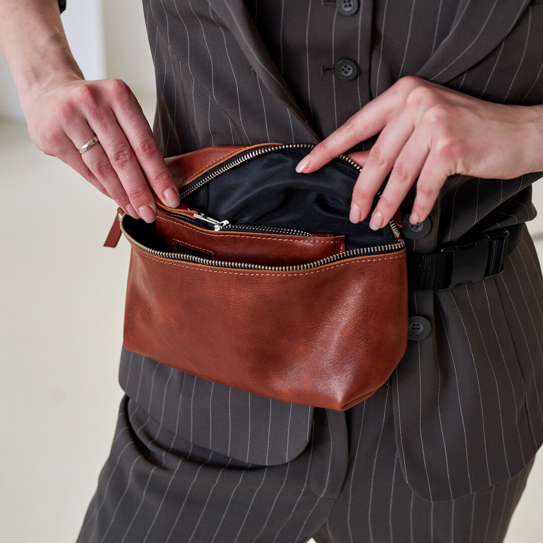 Handmade Bum Bag, Leather Belt Bag, Leather Hip Bag, Waist Bag for ...