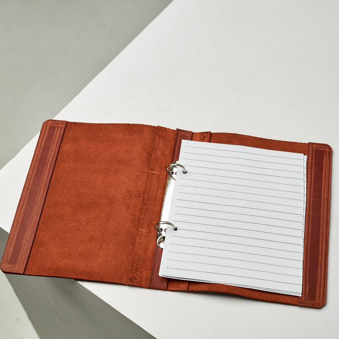 Leather Binder Journal, Leather Binder Cover, Leather Binder 3-ring ...