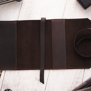 Leather Book Cover Engraved, Customized Book Cover, Leather Book Holder ...