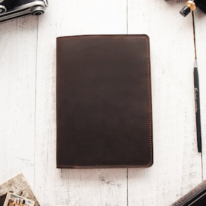 Personalized Leather Planner Cover, Refillable Leather Planner ...