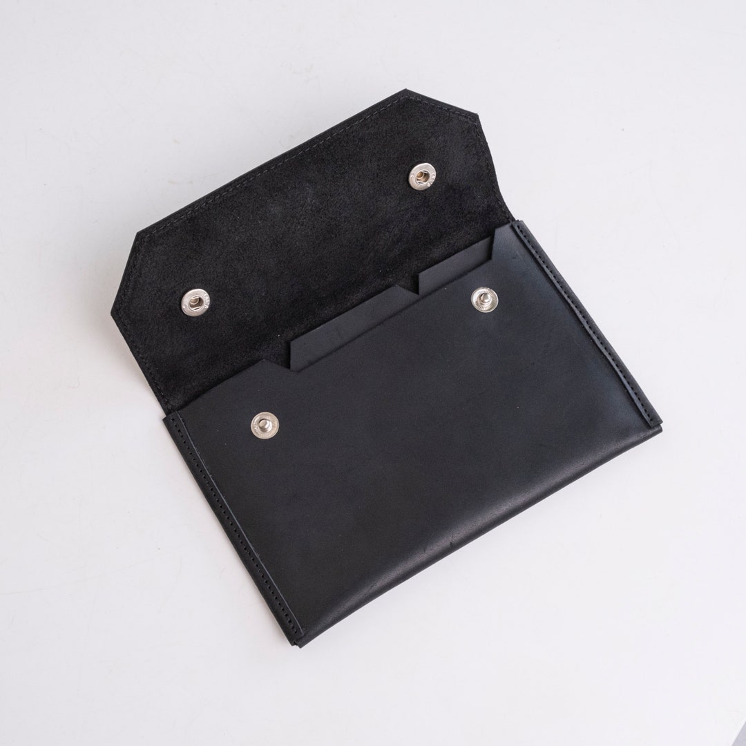Custom Leather Money Envelope, Leather Cash Pouch, Cash Envelope Wallet ...