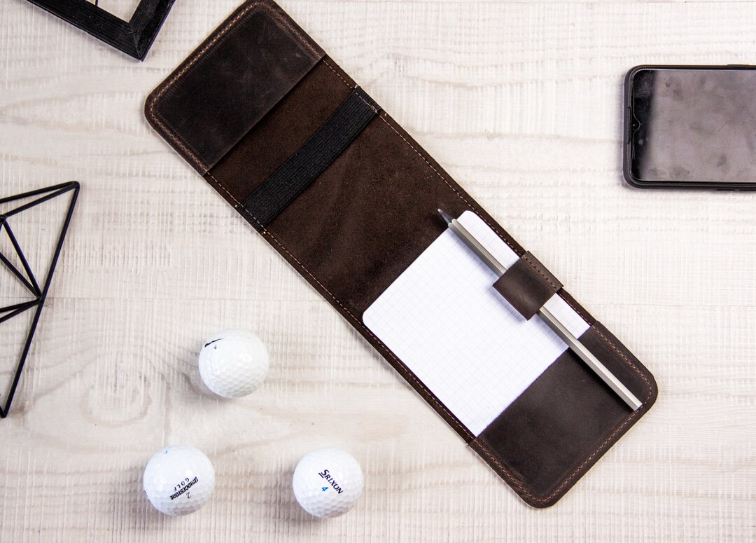 Leather Golf Scorecard Holder,golf Scorecard Notebook,golf Accessories ...