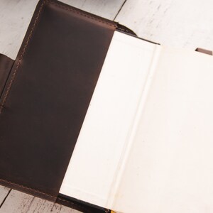 Leather Book Cover Wrap,book Cover With Bookmark,handmade Book Cover ...
