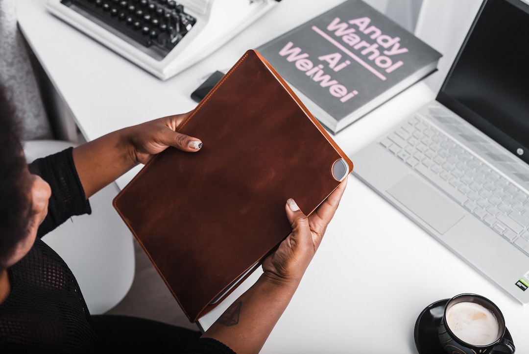 Personalized Document Holder, Leather Document Organizer, Leather Paper ...