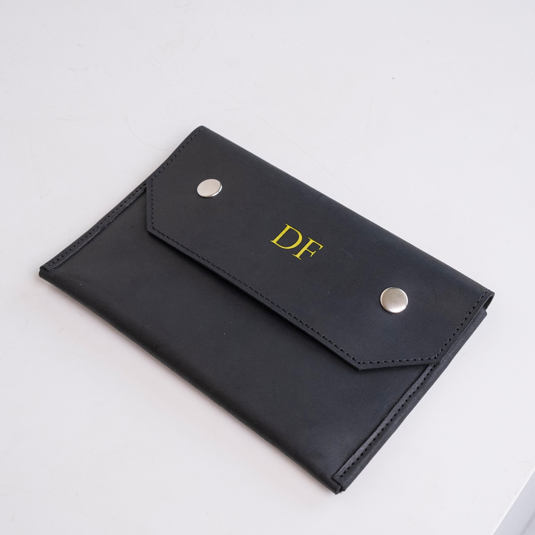 Large Leather Money Envelope, Leather Cash Wallet, Leather Cash Holder ...