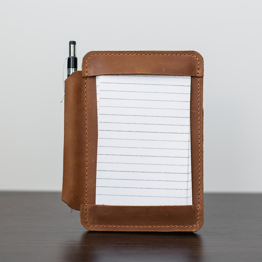 Leather Note Card Holder, Index Card Holder, Small Note Cards Holder ...