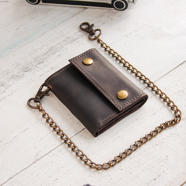 Leather Wallet Chain - Etsy