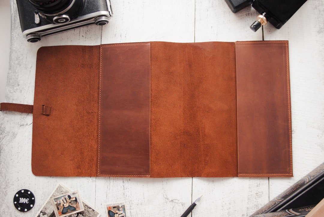 Personalized Leather Book Cover,leather Book Cover Handmade,book Cover ...