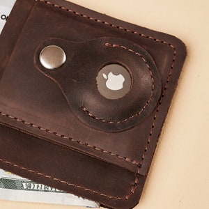 Minimalist AirTag Wallet,apple AirTag Wallet,leather Air Tag Wallet,air ...
