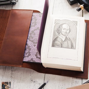 Personalized Leather Book Cover,leather Book Cover Handmade,book Cover ...