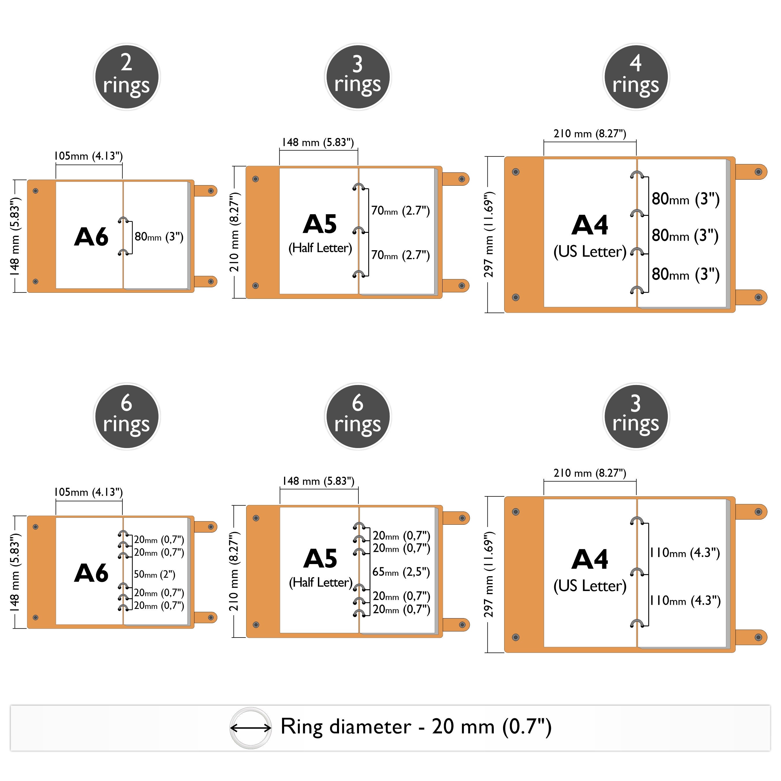 Leather Binder Journalleather Binder Cover2 Ring Bindera4 - Etsy