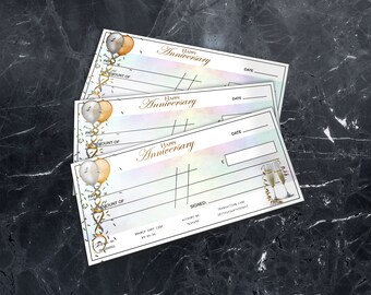 EXTRA Large Giant BLANK Cheque Personalised Bespoke Check Charity ...