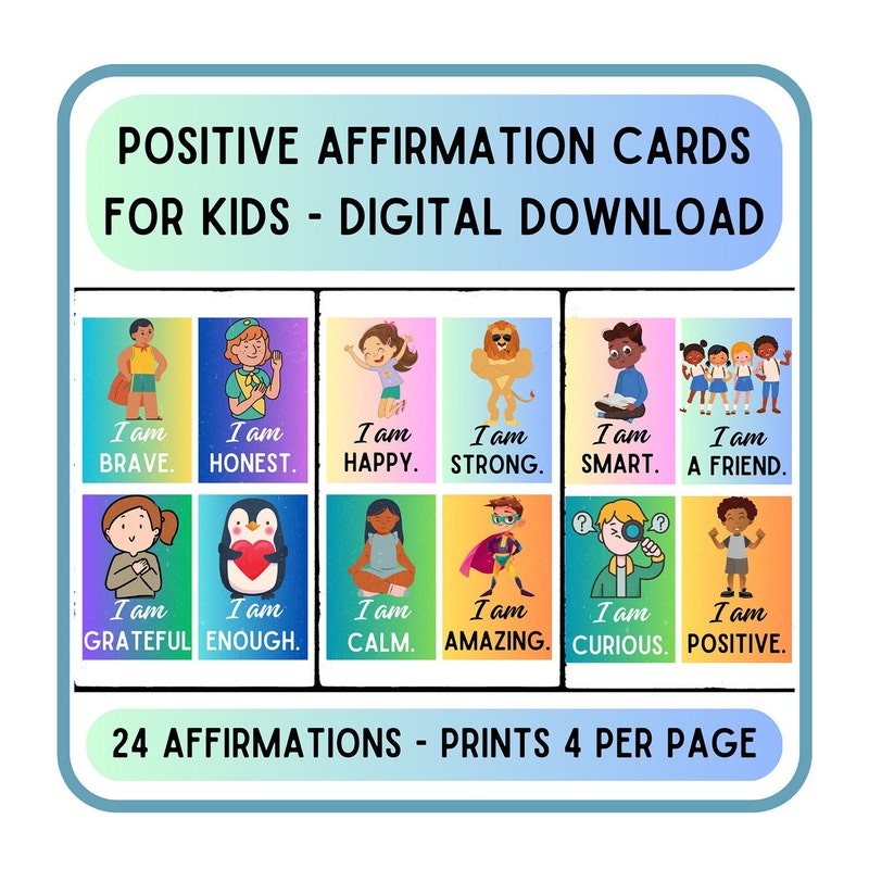 Affirmation Cards - Etsy