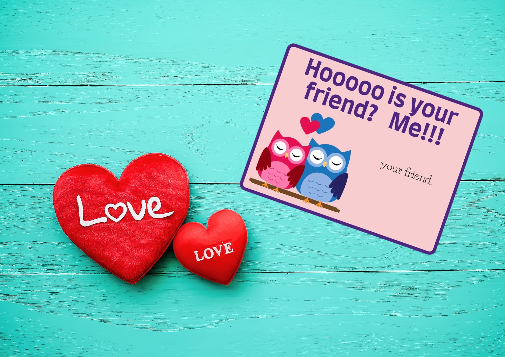 Printable Classroom Valentine's Cards for Class With Owls and Sloths on ...
