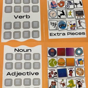 Printable File Folder Sorting Games | Sort Nouns, Adjectives, Verbs ...