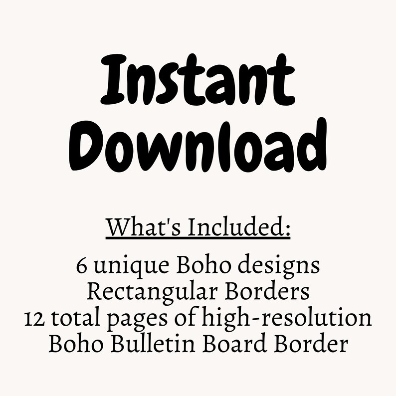 Happy Boho Rectangular Bulletin Board Borders for Classroom - Etsy
