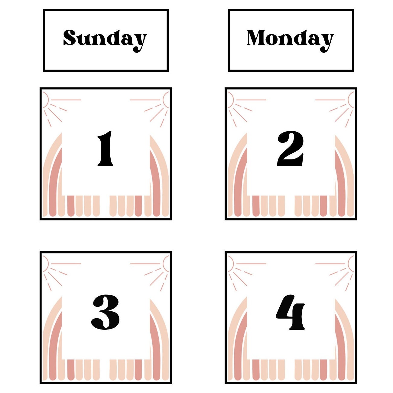 Happy Boho Classroom Calendar Set | Includes Days of Week, Months of ...