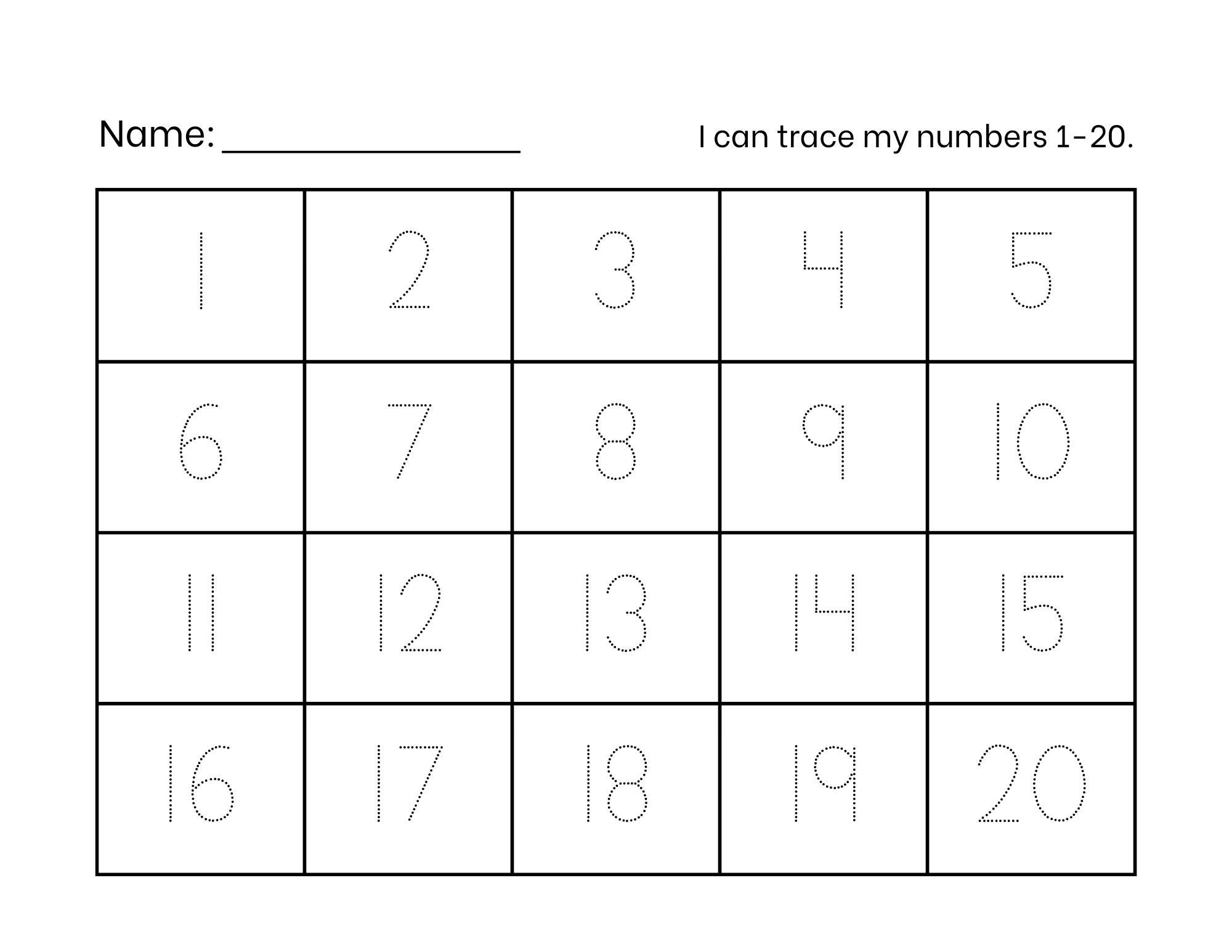 Tracing Pages for Numbers 1-30 - Perfect for Preschool, Prek ...