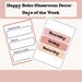 Happy Boho Classroom Calendar Set | Includes Days of Week, Months of ...