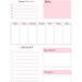 Pink Weekly Planner Bundle | Printable Planner | Digital Download | 6 ...