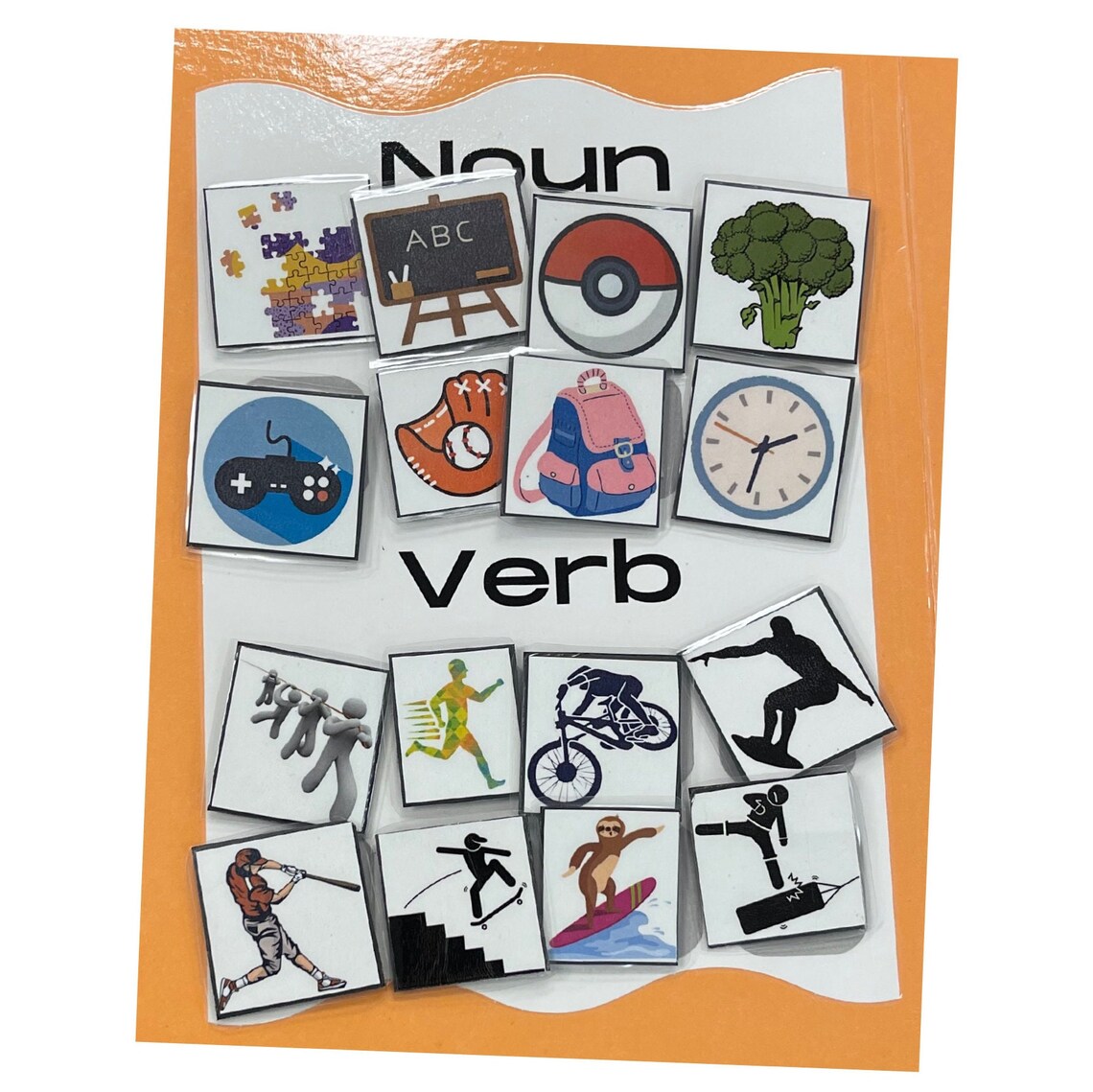 Printable File Folder Sorting Games Sort Nouns, Adjectives, Verbs Parts ...