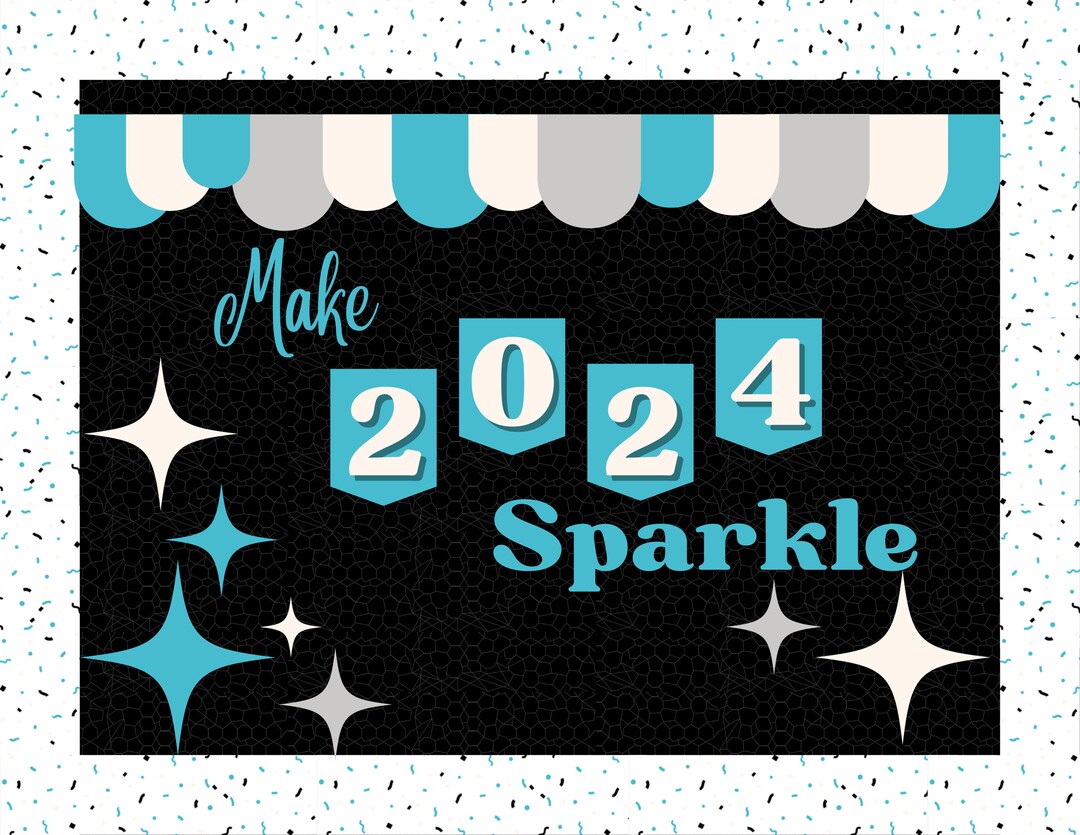 2024 New Year Printable Bulletin Board Kit | Printable PDF or Editable ...