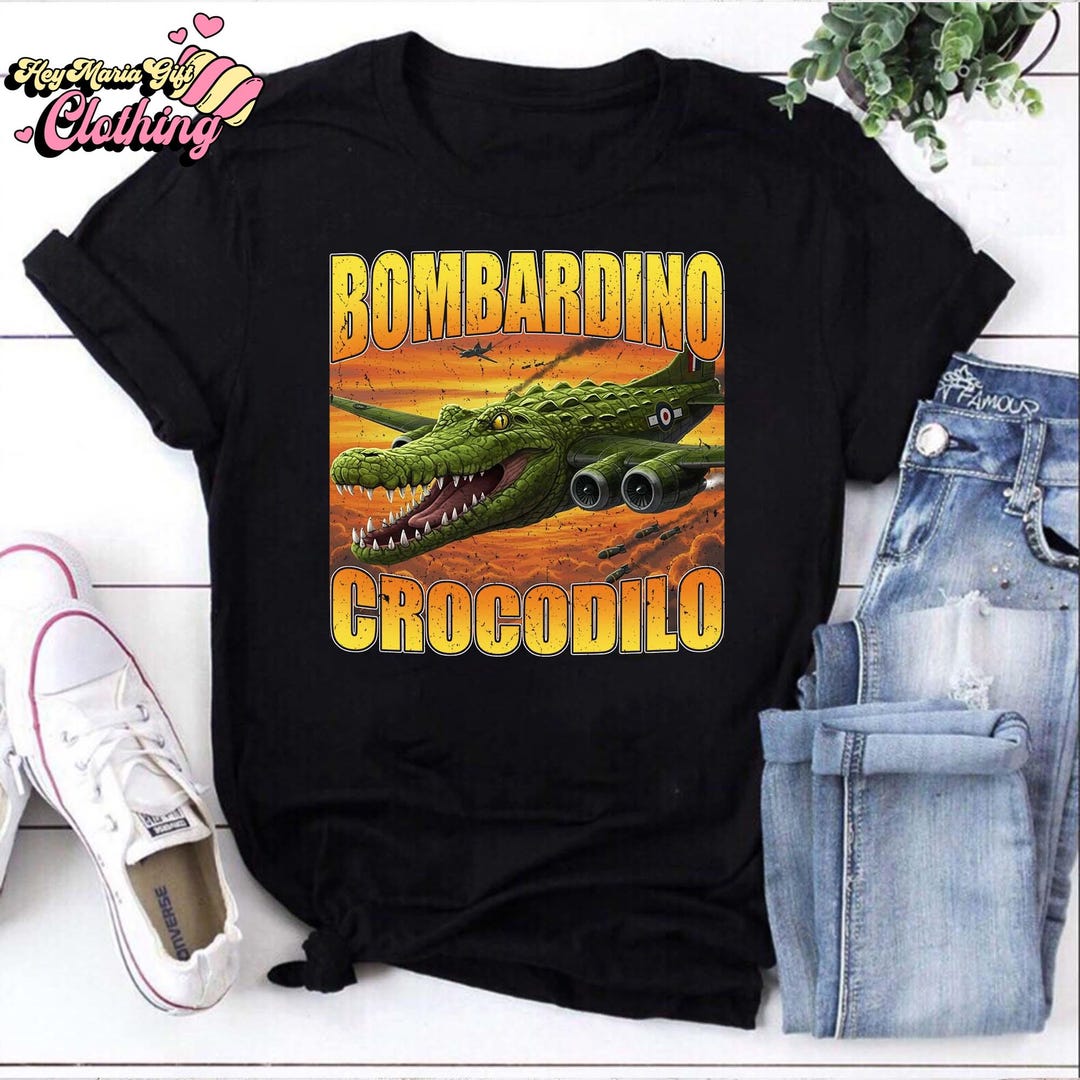 Bombardino Crocodilo Funny Brain Rot Shirt, Bootleg Rap Tee, Meme Shirt ...