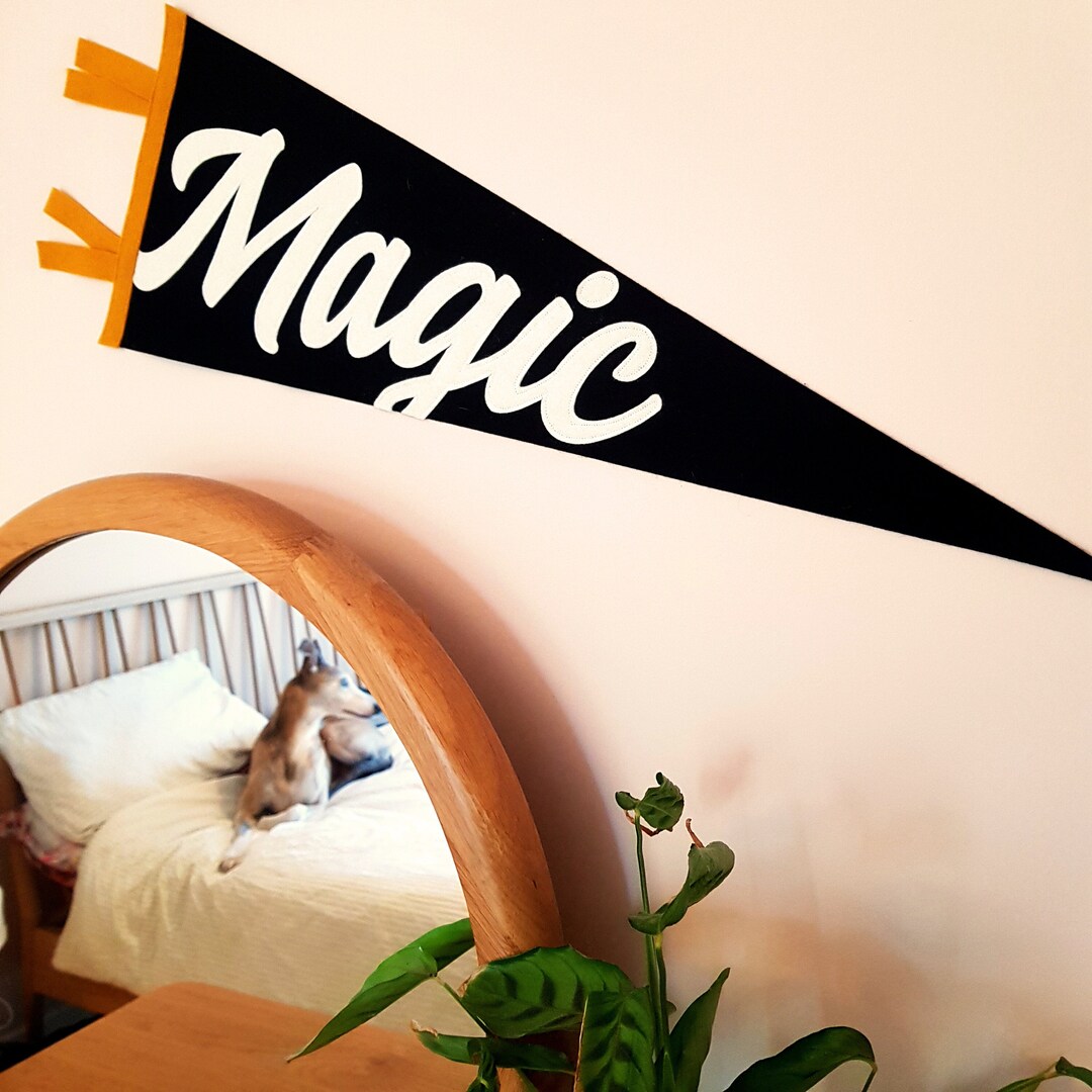 Magic Wool Felt Pennant Flag, Harry Potter Flag, Magical Gifts, Kids ...