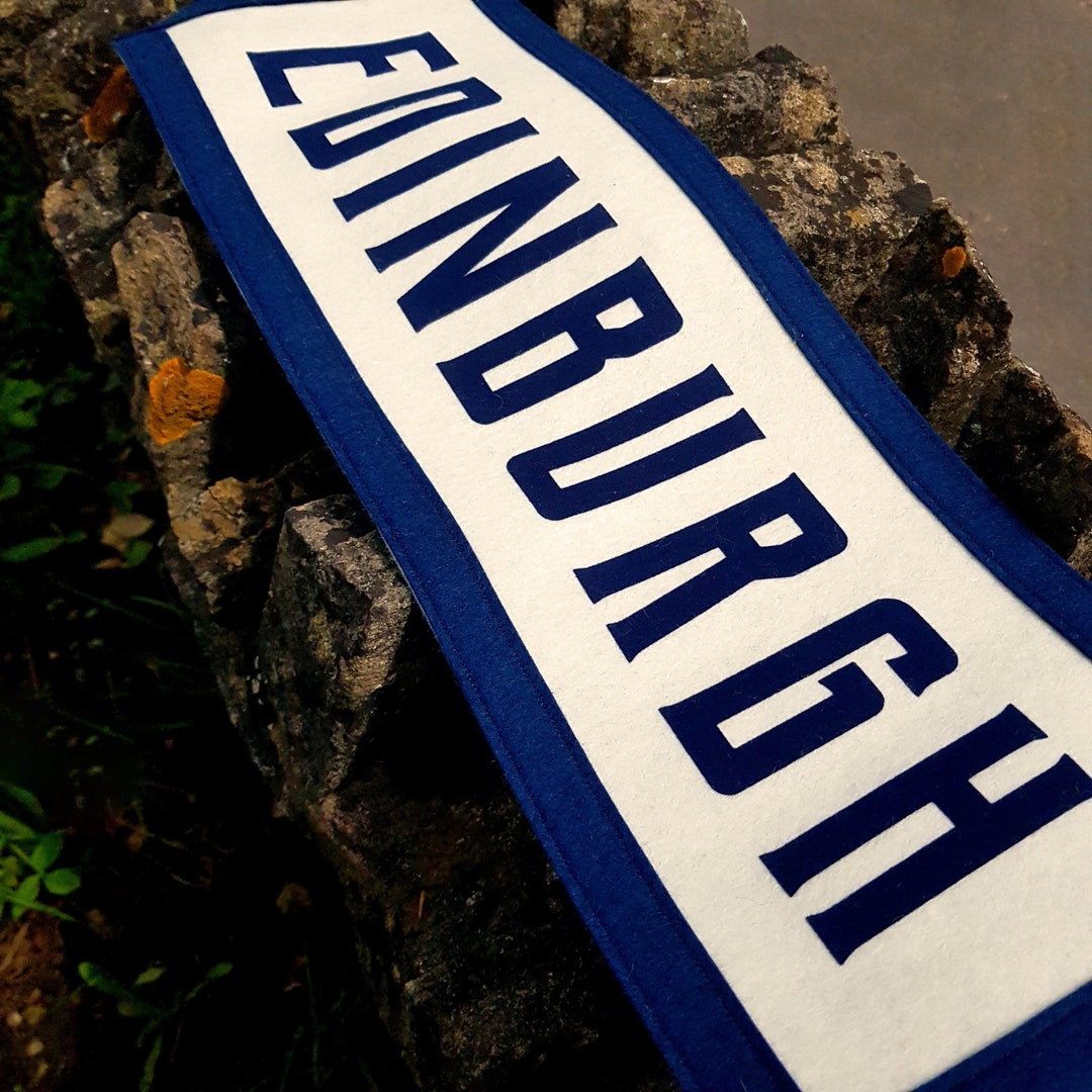Edinburgh Wool Felt Camp Flag Banner, Scottish Wall Art - Etsy